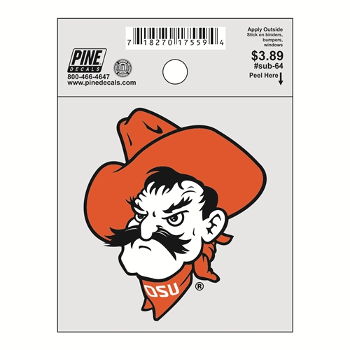 ShopOKState - SMALL PETE HEAD STICKER
