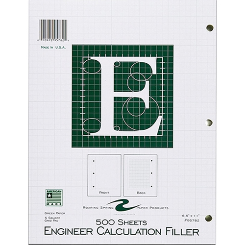 ShopOKState - ENGINEER CALCULATION FILLER - 500 SHEETS