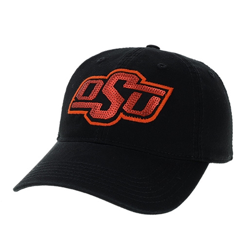 ShopOKState - BLACK SEQUIN OSU HAT