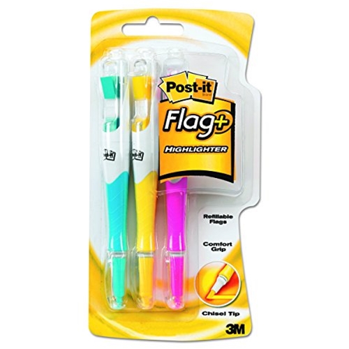 ShopOKState - POST IT FLAG HIGHLIGHTER MULTICOLORED 3CT