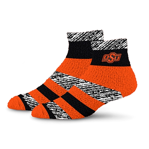 ShopOKState - OSU BRAND RAINBOW FUZZY SOCKS