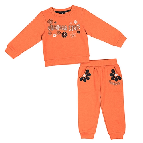 ShopOKState - TODDLER FLOWER POWER FLEECE SET