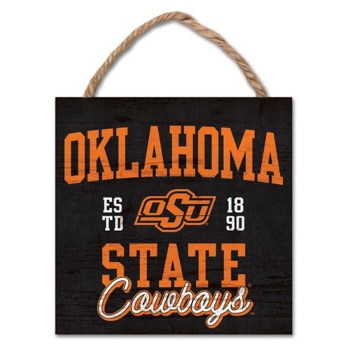 ShopOKState - OKSTATE COWBOYWS SCHOLAR WOOD PLANK SIGN