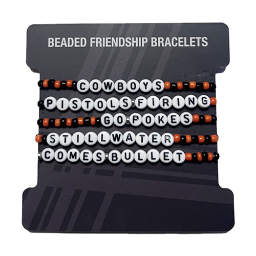 ShopOKState - OKSTATE BEADED FRIENDSHIP BRACELETS 5 SET