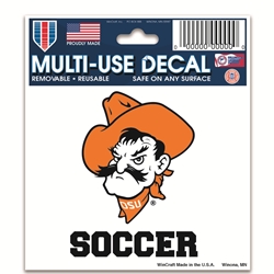 ShopOKState - PISTOL PETE SOCCER STICKER