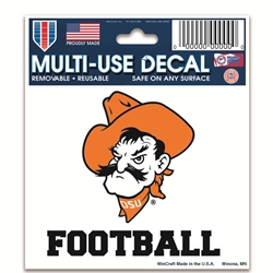ShopOKState - PISTOL PETE FOOTBALL STICKER