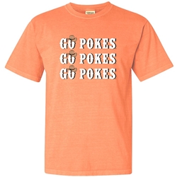 ShopOKState - MELON COMFORT COLOR TEE GO POKES