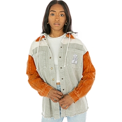 ShopOKState - HOODED CORD SNAP SHACKET FULL PETE