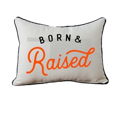 ShopOKState - OKLAHOMA STATE BORN & RAISED PILLOW